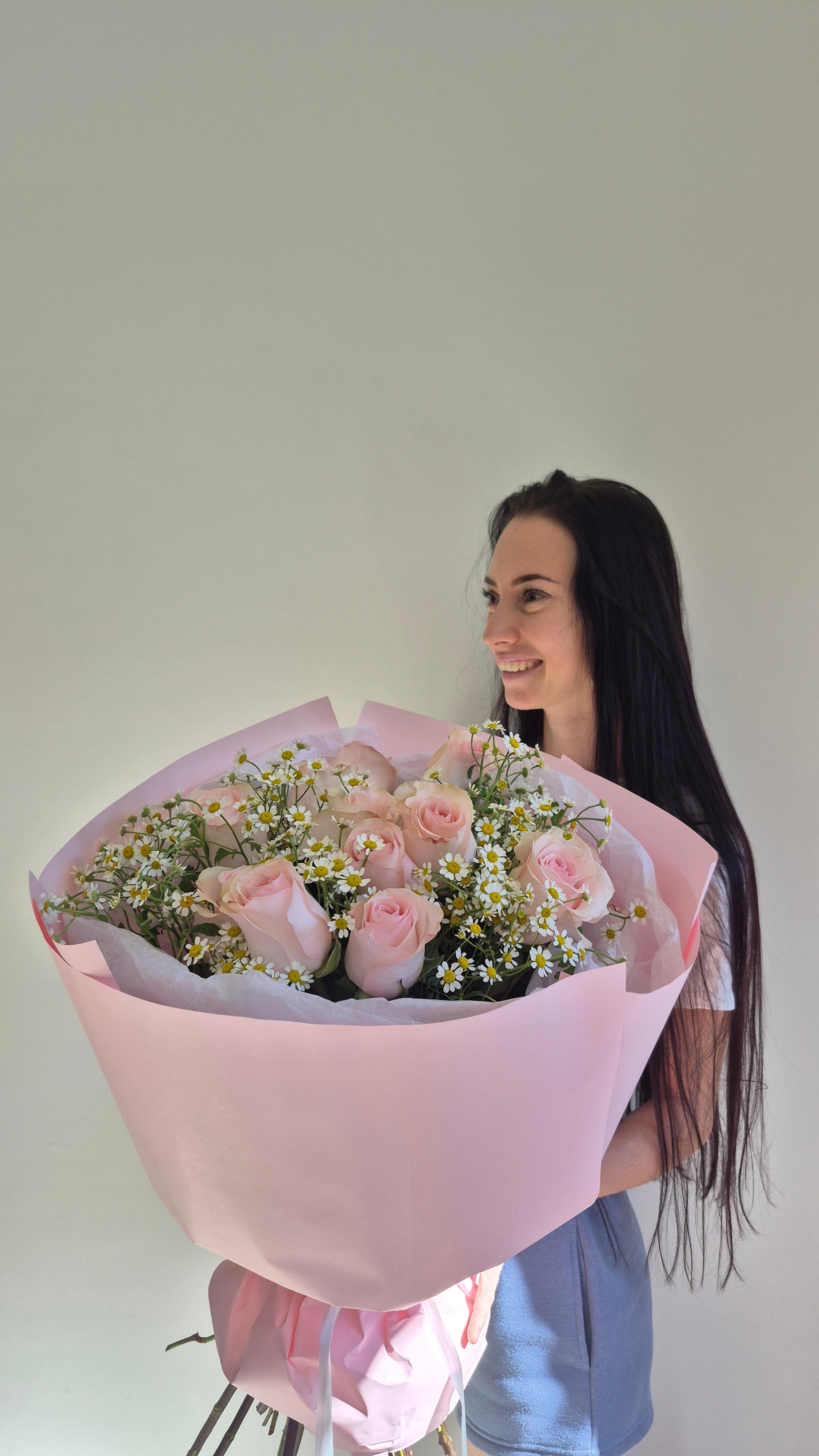 Bouquet "Rosy Field" Roses Flower delivery Vermont – Bagel Flowers